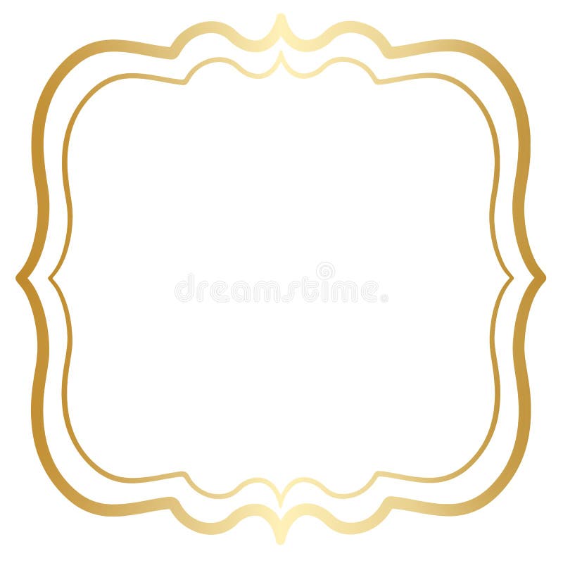 Simple Double Lined Vector Border or Frame Stock Illustration ...