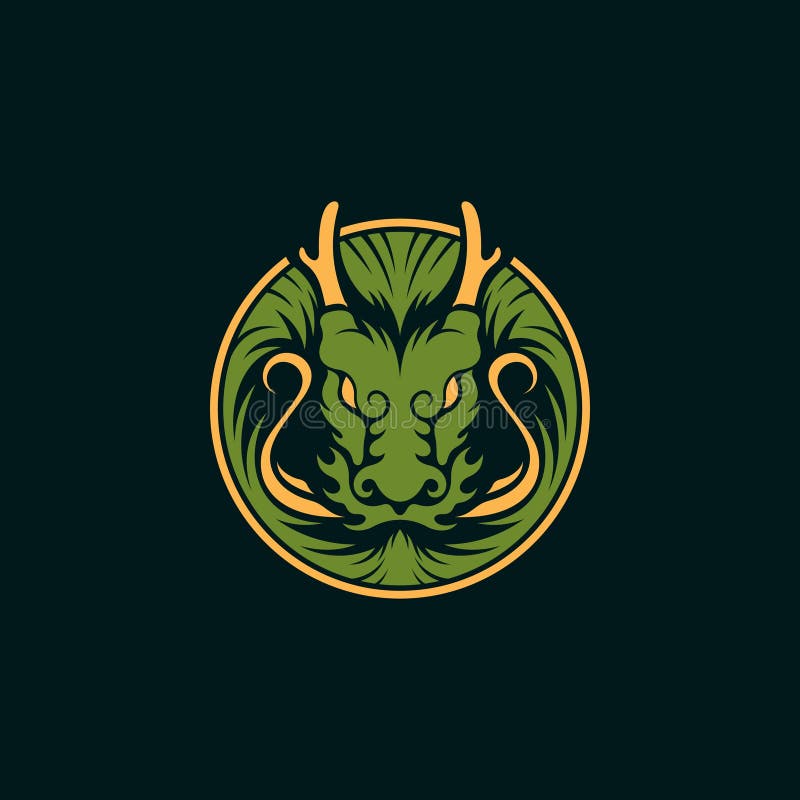 Simple dragon logo stock vector. Illustration of silhouette - 278395524