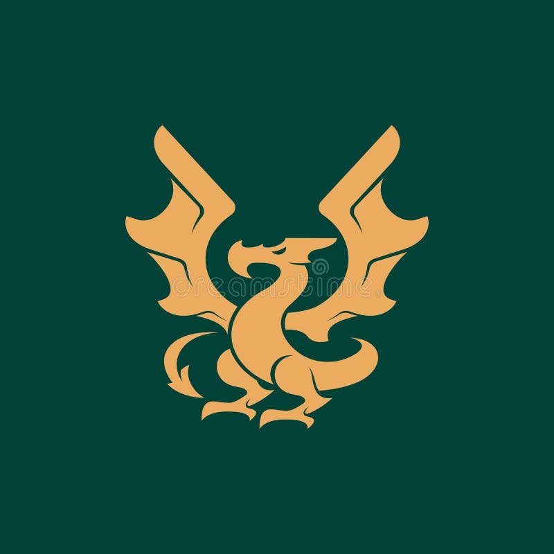 Simple dragon logo stock vector. Illustration of sign - 278395746