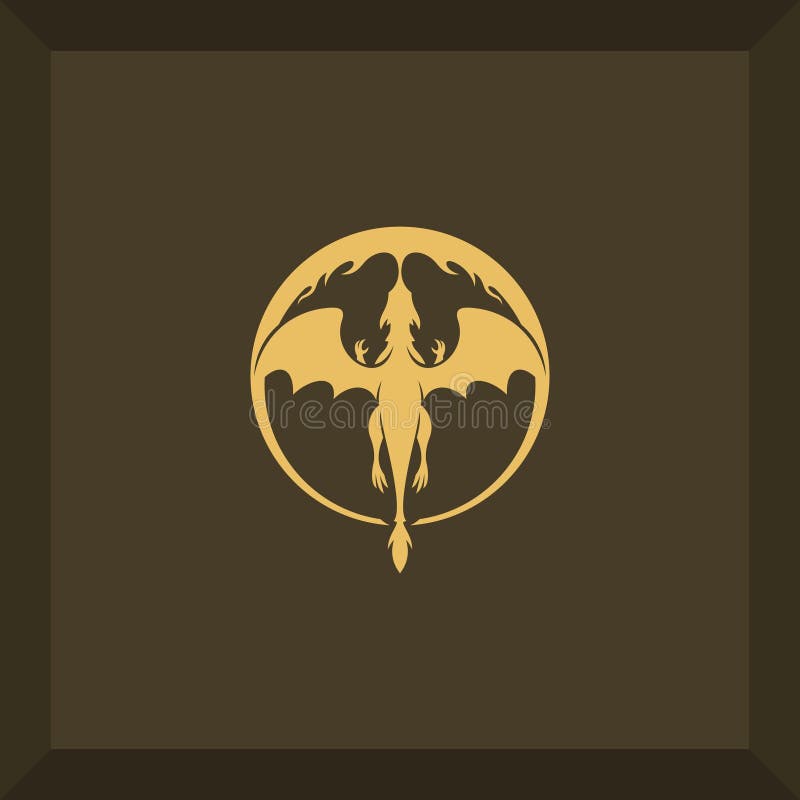 Simple dragon logo stock vector. Illustration of emblem - 270129745