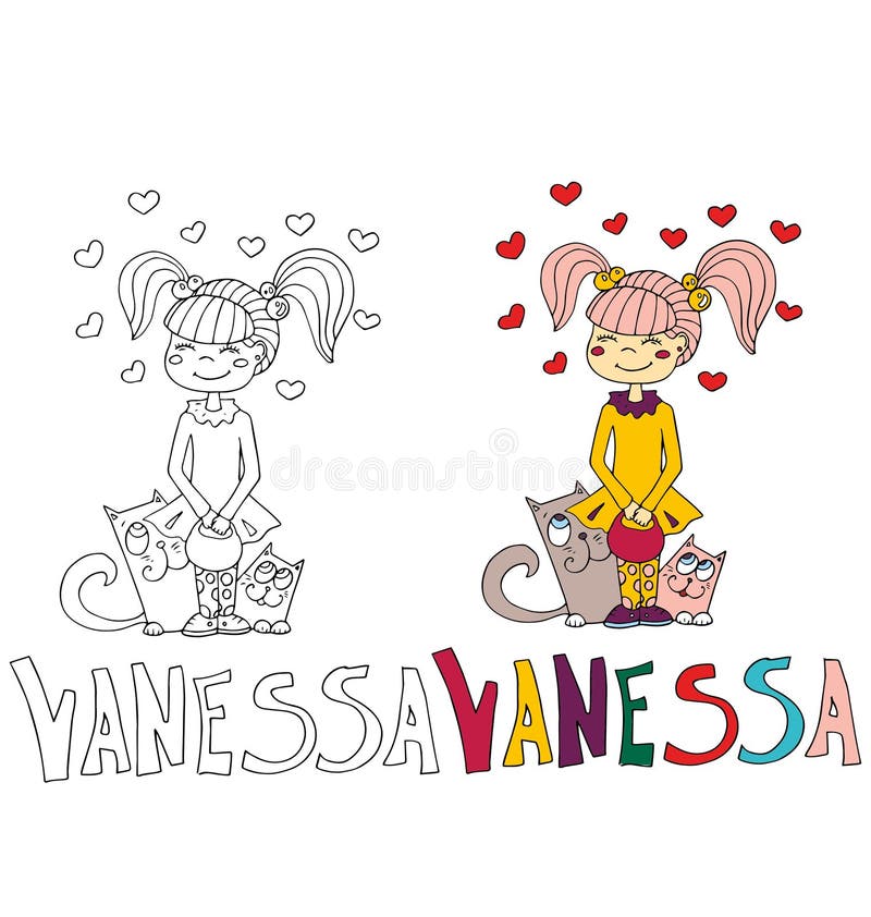 The Simple Drawing Cartoon for Coloring Image of Children with ...