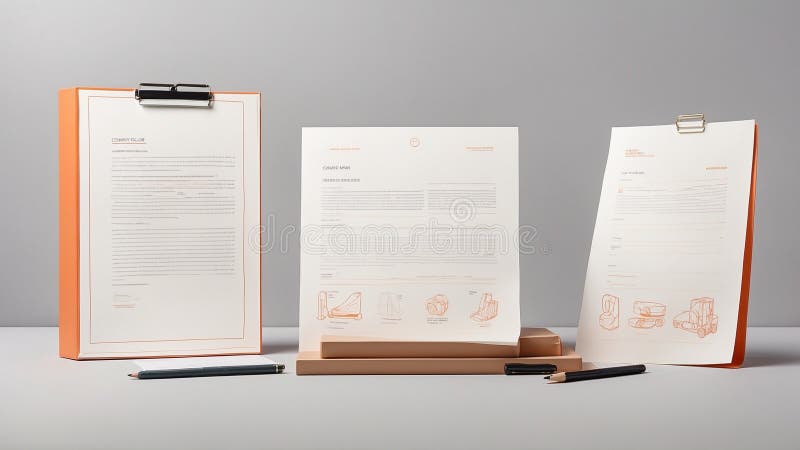 A Simple Drawing of Contract Stock Image - Image of writing ...