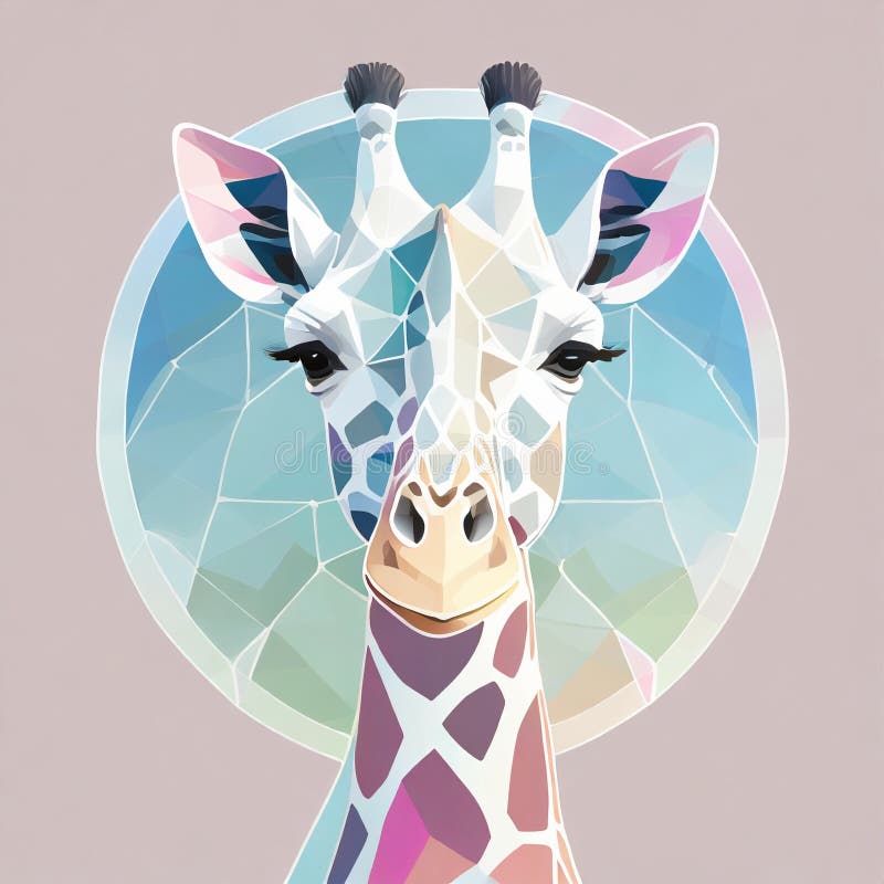 Simple Drawing of a Giraffe Stock Illustration - Illustration of artistic, abstract: 306931828