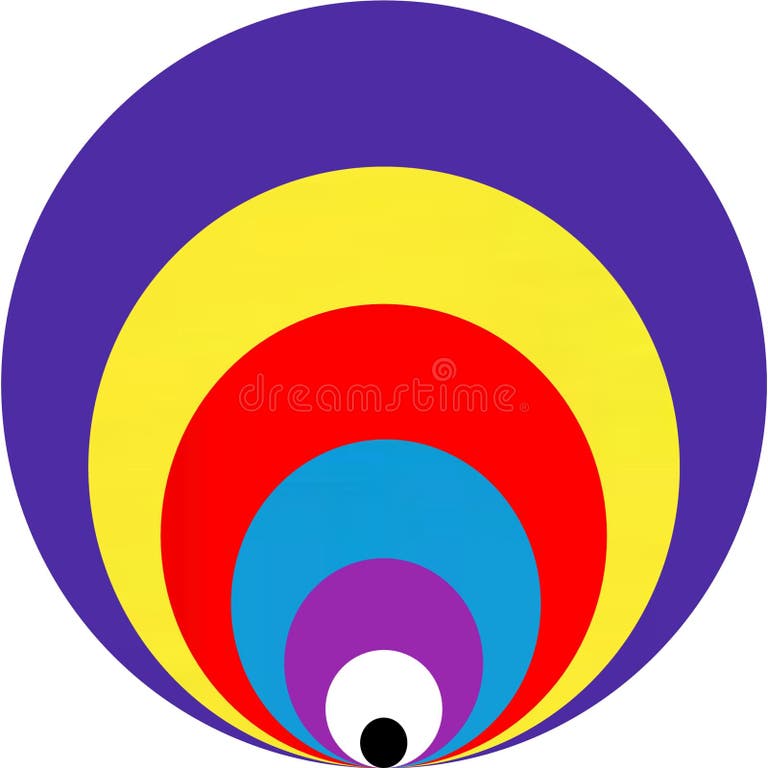 Simple Drawing with Multi Color Stock Illustration - Illustration of ...