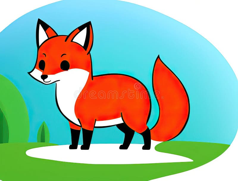 Simple Drawing Fox Stock Illustrations – 10,102 Simple Drawing Fox ...