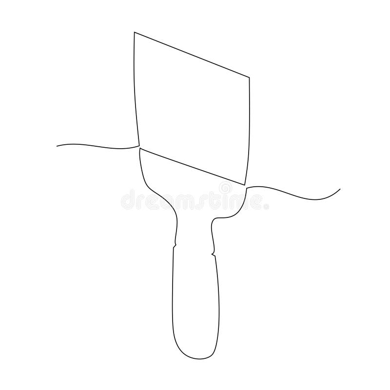 Simple Drawing of Scraper Illustration Design of Tools for Industrial ...