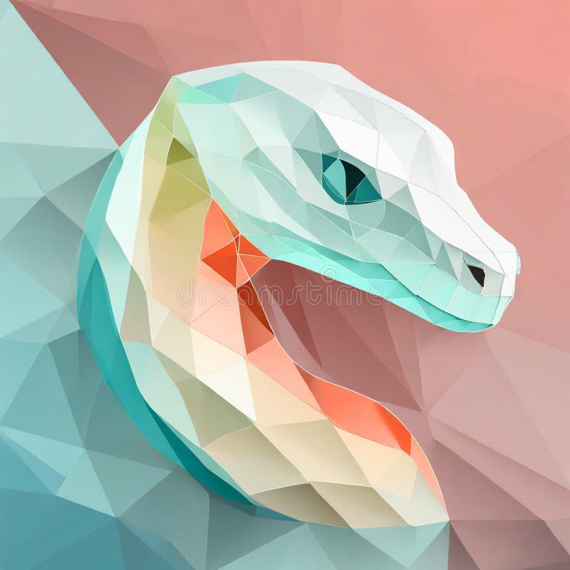 Simple drawing of a snake stock illustration. Illustration of subtle ...