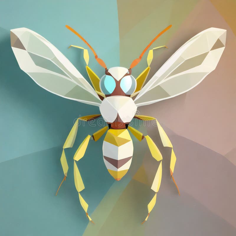 Simple drawing of a wasp stock illustration. Illustration of minimalist ...