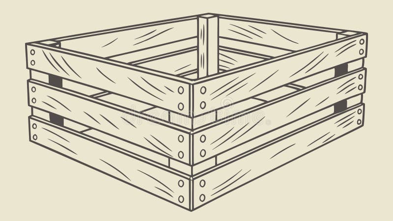 Crate Line Drawing Stock Illustrations – 961 Crate Line Drawing Stock ...