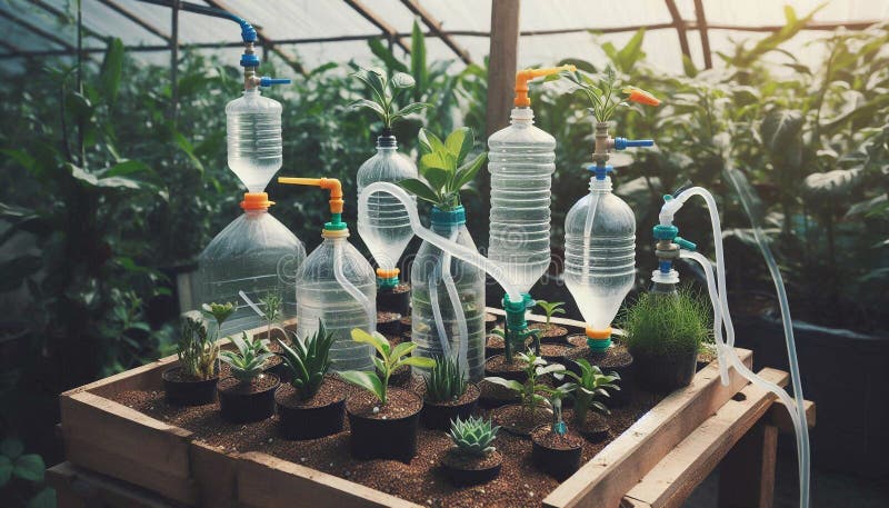 Simple Drip Irrigation System Using Plastic Bottles in Greenhouse AI ...