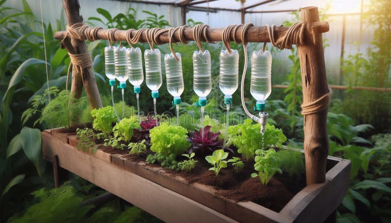 Simple Drip Irrigation System Using Plastic Bottles in Greenhouse AI ...