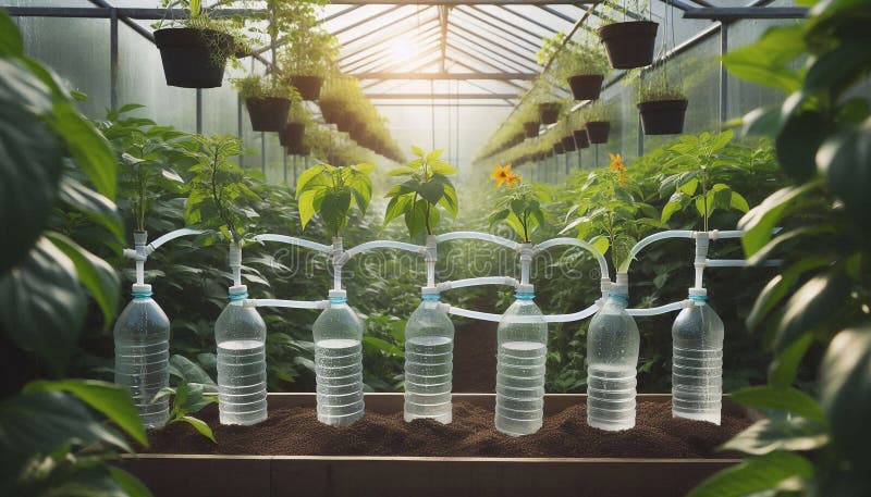 Simple Drip Irrigation System Using Plastic Bottles in Greenhouse AI ...