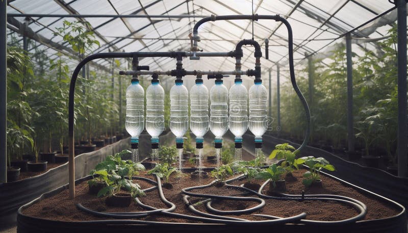 Simple Drip Irrigation System Using Plastic Bottles in Greenhouse AI ...