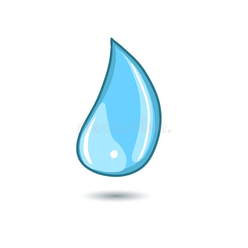 A Simple Drop of Water. Vector Illustration Stock Vector - Illustration ...