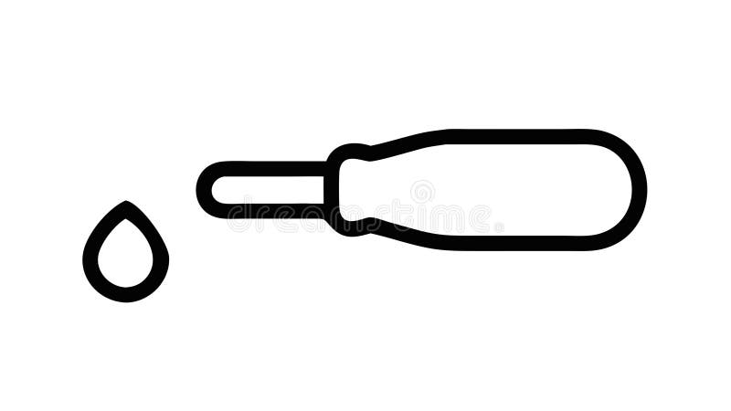 Simple Dropper Outline Icon, Liquid Tool, Vector Design Generative AI ...