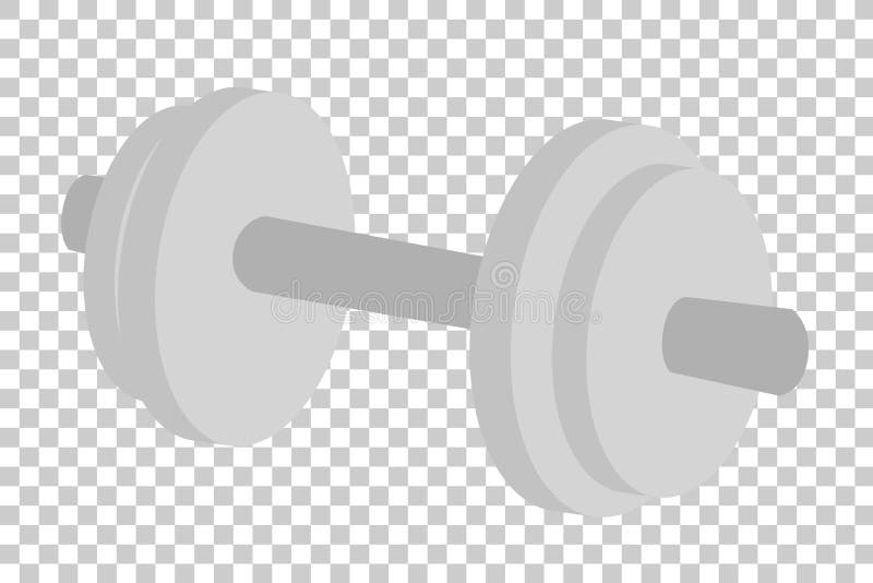 Simple Dumbbell, at Transparent Effect Background Stock Vector ...