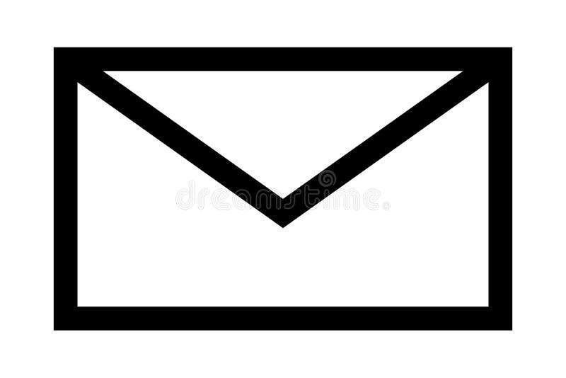 A Simple E-mail Icon. Vector. Stock Vector - Illustration of paper ...