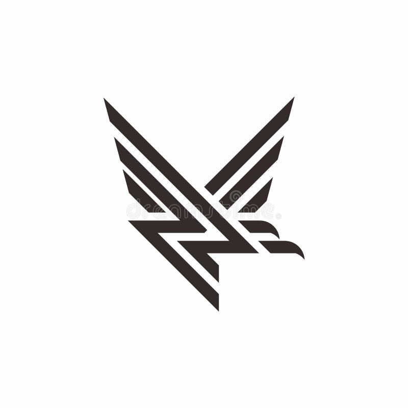 Simple Eagle Logo Design Template, Icon Bird Animal Symbol. Stock ...
