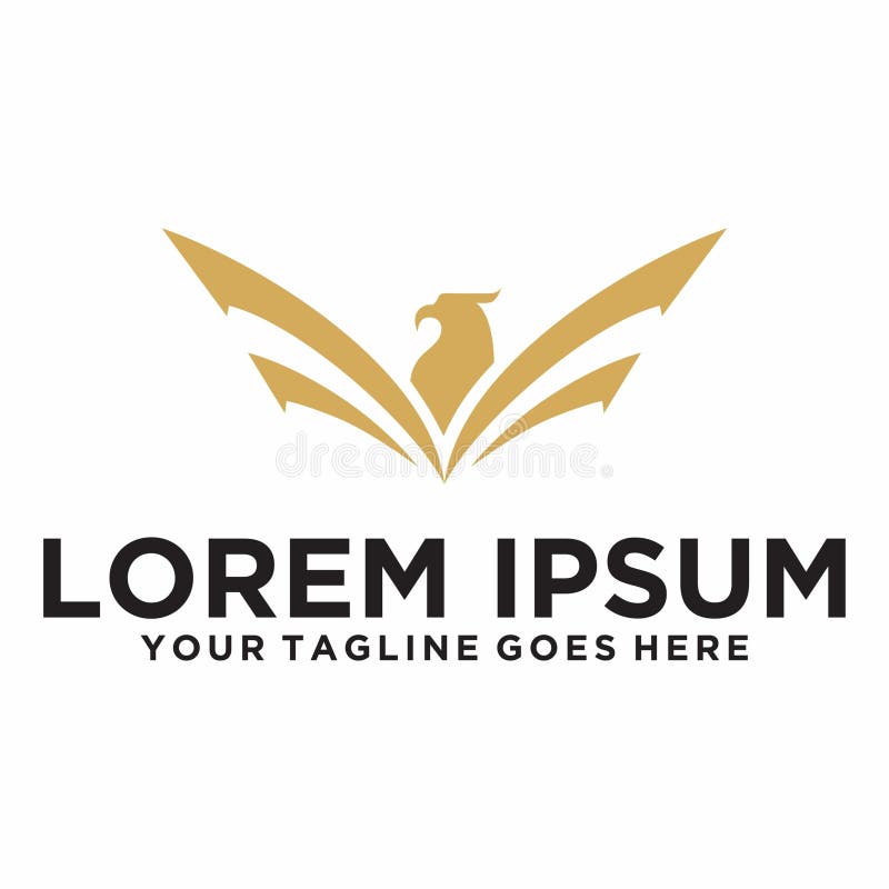 Simple Eagle logo idea stock illustration. Illustration of bitcoin ...