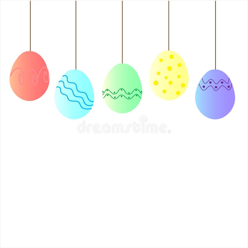 Simple Easter Cards with Cute Chicks for Icons Stock Vector ...