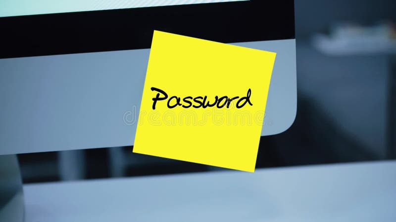 Simple Easy Password Qwertycomputer Security Account Hacking Stock