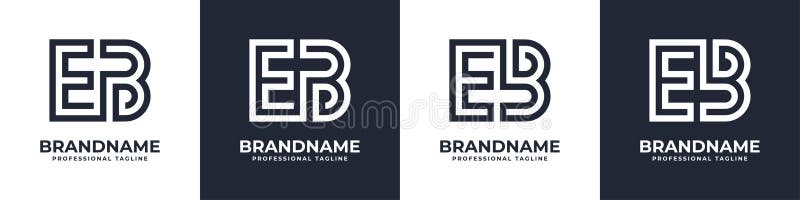 Simple EB Monogram Logo, Suitable for Any Business with EB or BE ...