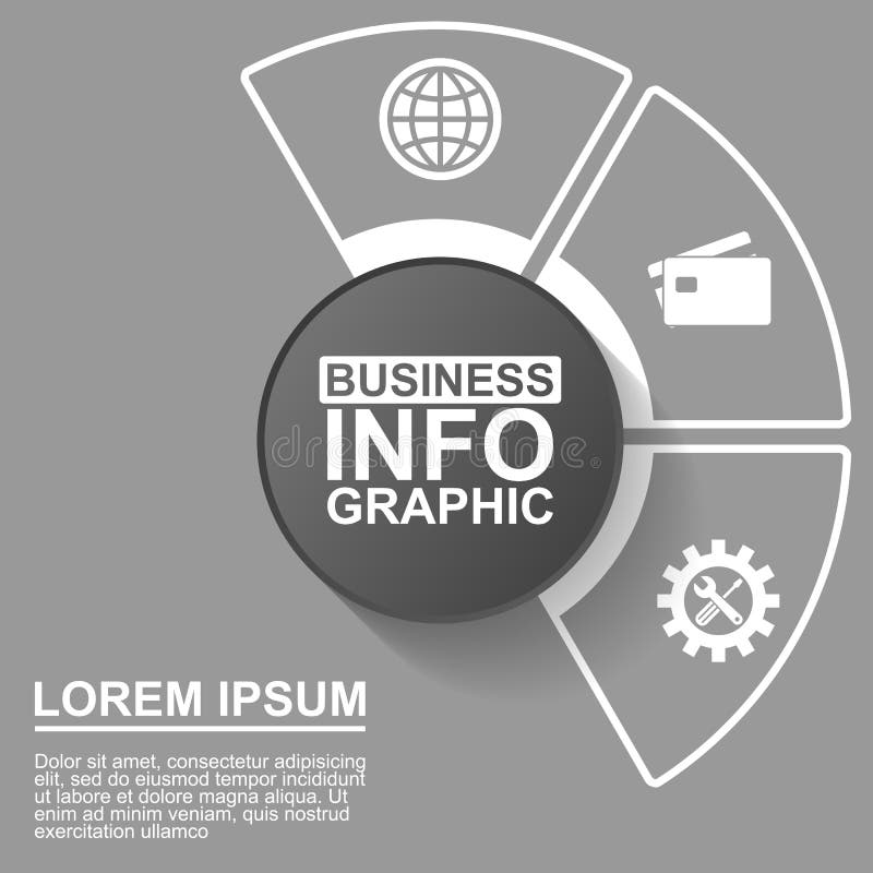 Simple Editable Business Infographic Vector Template Stock Vector ...