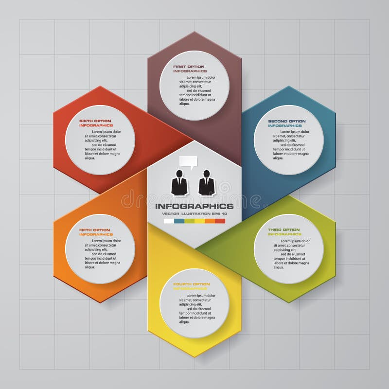 Simple&Editable 6 Steps Chart Diagrams Template/graphic Or Website ...
