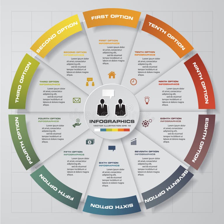 Simple&Editable 10 Steps Chart Diagrams Template/graphic or Website ...