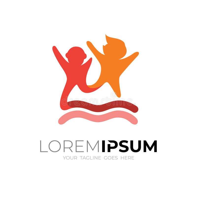 Simple Education Logo, Kids Play Design Image Stock Vector ...