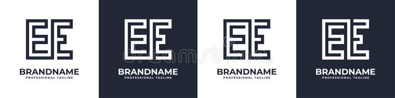 Simple EE Monogram Logo, Suitable for Any Business with E or EE Initial ...