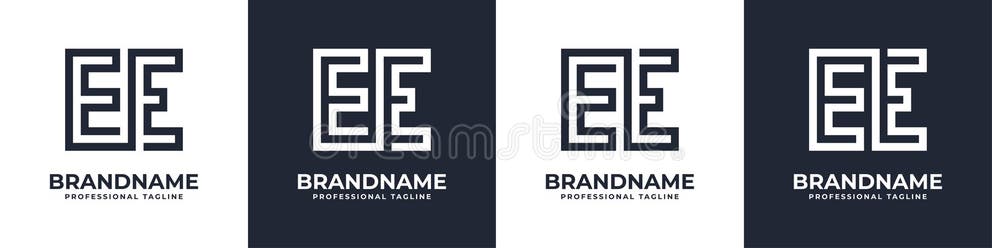 Simple EE Monogram Logo, Suitable for Any Business with E or EE Initial ...