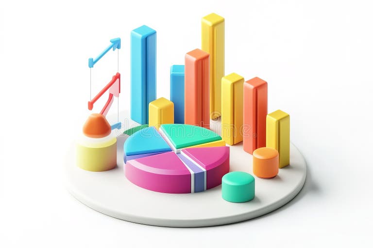 Data Visualization: Simple Pie Chart & Bar Graph Icon - Perfect for ...