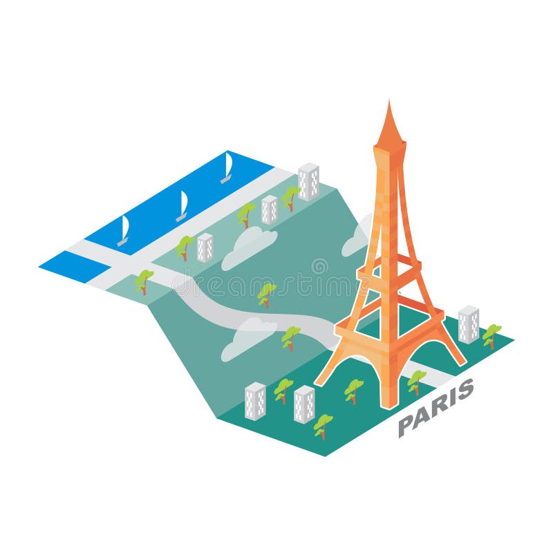 Simple Eiffel Paris City Illustration Stock Photo - Illustration of ...