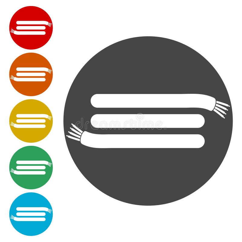 Simple Electric Cable Vector Icon Stock Vector - Illustration of simple ...