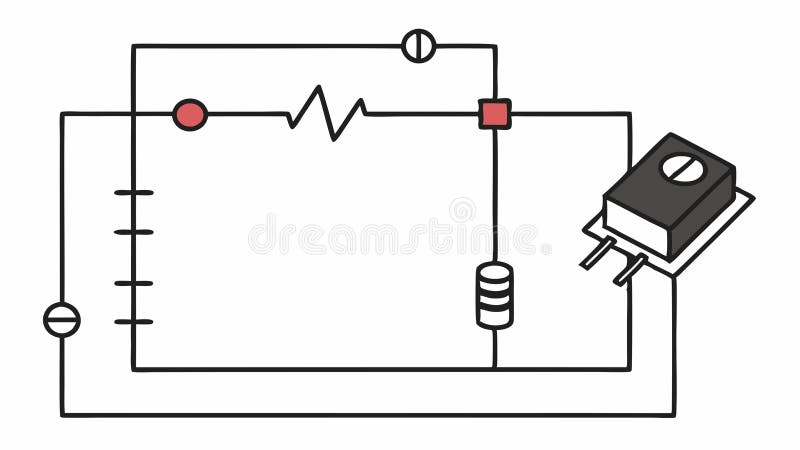 Simple Electric Circuit Diagram Stock Illustrations – 508 Simple ...