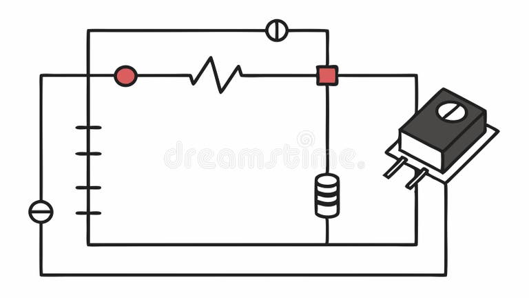 Simple Electric Circuit Stock Illustrations – 4,550 Simple Electric ...