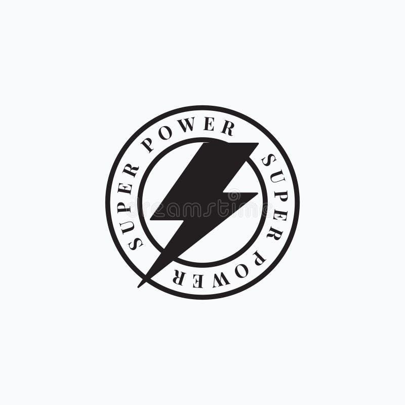 Simple Electric Power Logo Vector Illustration Design Stock Vector ...
