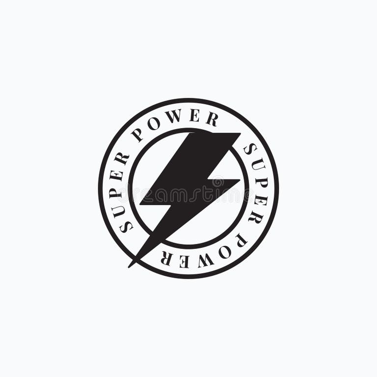 Simple Electric Power Logo Vector Illustration Design Stock Vector ...