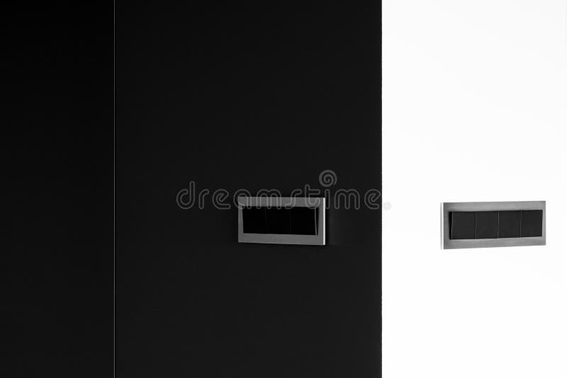 Simple Electric Switch, Close-up Stock Image - Image of corridor ...