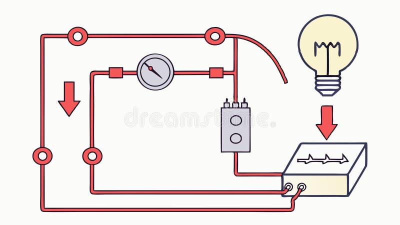 Simple Electrical Circuit Light Bulb Energy Technology, Vector Design ...