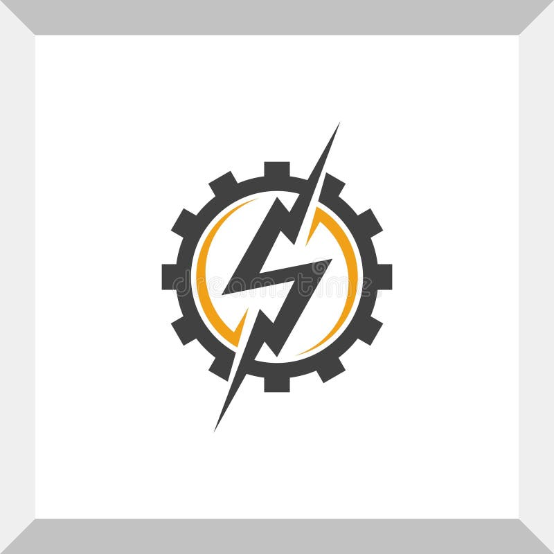 Simple electrical logo stock vector. Illustration of alphabet - 353411372