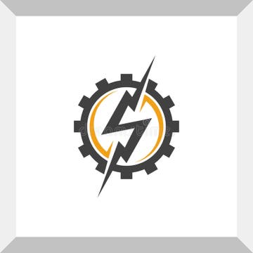 Simple electrical logo stock vector. Illustration of alphabet - 353411372