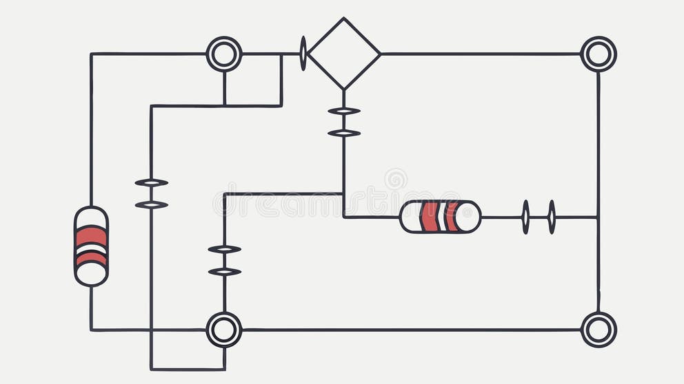 Simple Circuit Diagram Stock Illustrations – 2,130 Simple Circuit Diagram Stock Illustrations ...
