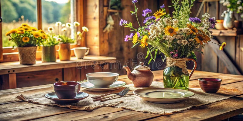 Simple Elegance a Documentary Photography Capture of a Rustic Farmhouse ...