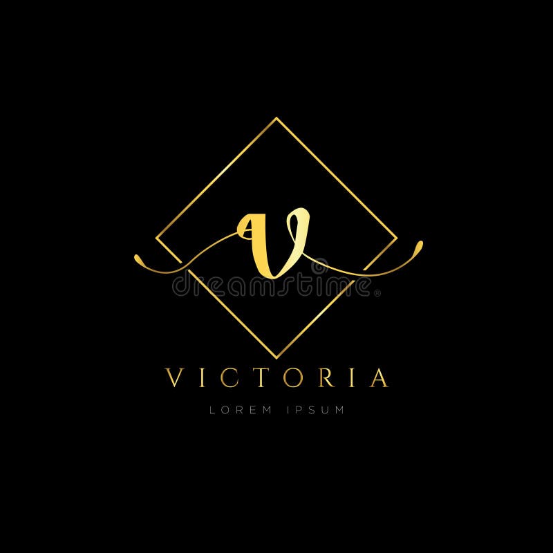 Simple Elegance Initial Letter V Logo Type Design Stock Illustration ...