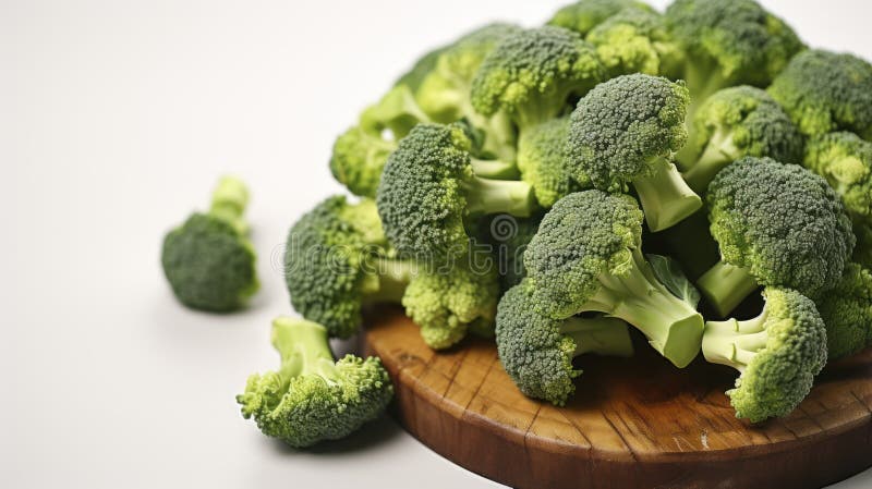 The Simple Elegance of Raw Broccoli on Display. Generative AI Stock ...