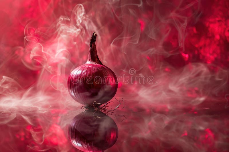 A Simple yet Elegant Ad Featuring a Single Onion, Showcasing Its ...