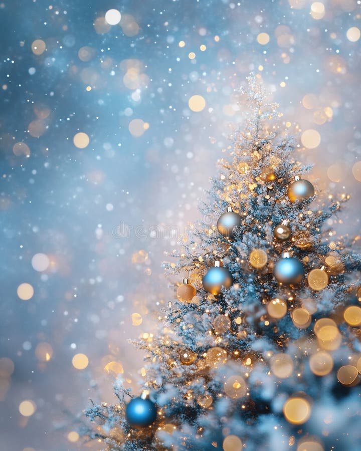 Simple yet Elegant Beautifully Decorated Christmas Tree in a Wintery ...