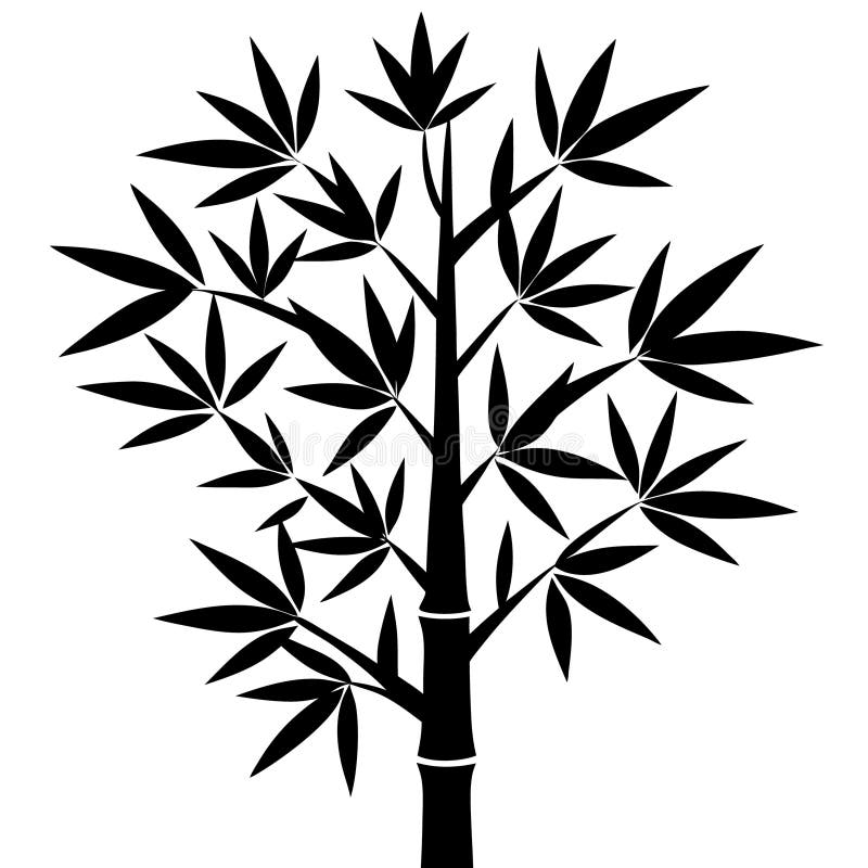 Bamboo Tree Silhouette Vector Illustration Stock Illustrations – 5,816 ...